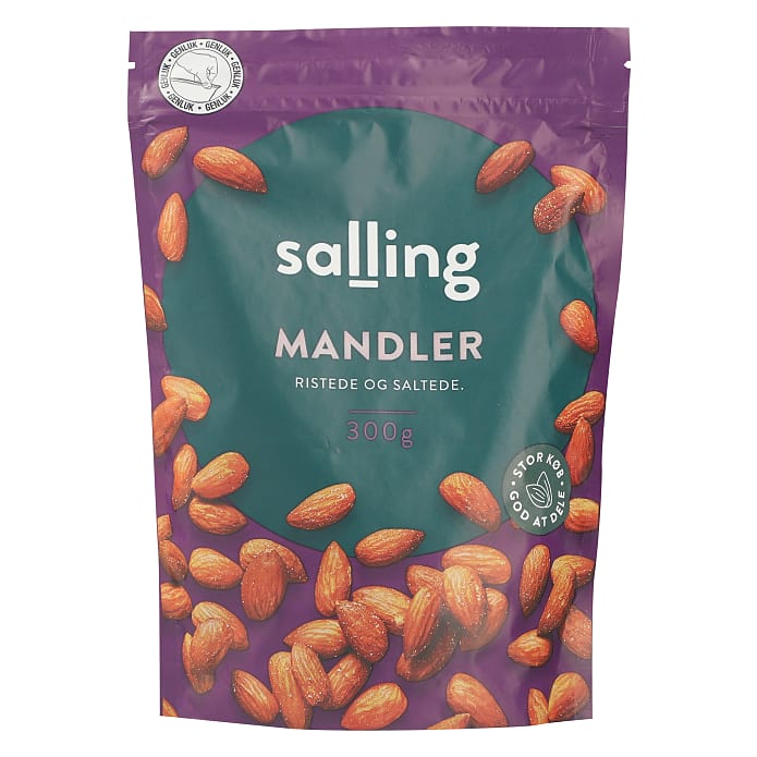 Ristede mandler med salt | Køb på føtex.dk