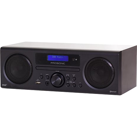 Prosonic hifi-1000 musikanlæg DAB+/FM/CD/Bluetooth - sort | Køb på ...