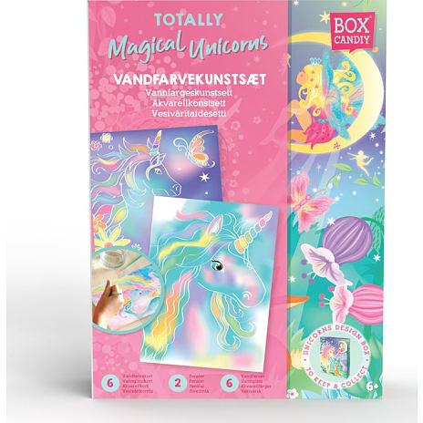 Box candiy vandfarvekunstsæt - enhjørning | Køb online på br.dk!