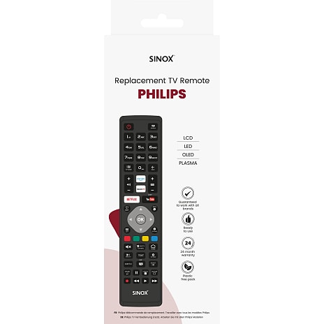 SINOX TV-remote for Philips | Køb på føtex.dk!