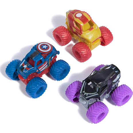 Monster Jam mini 1:87 Marvel monstertrucks | Køb online på br.dk!