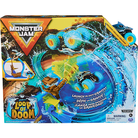 Monster Jam 1:64 loop of doom stunt sæt | Køb online på br.dk!