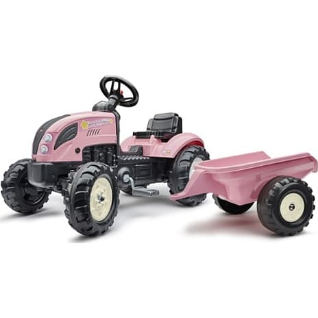 Traktor med trailer - Lyserød | Køb på Bilka.dk!