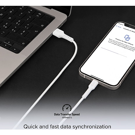 SBS USB-A til USB-C 1 meter - hvid | Køb på Bilka.dk!