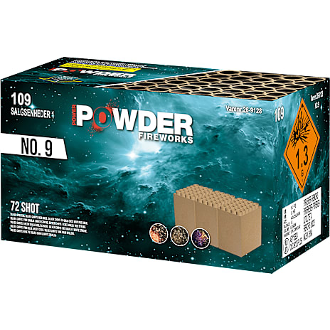 Powder no. 9 batteri 72 skud - krudtnr. 109 | Køb på Bilka.dk!