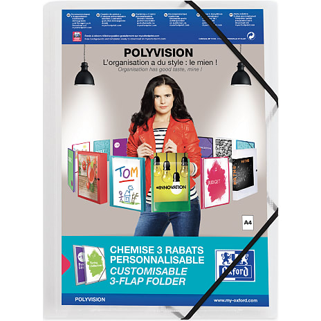 Elba PolyVision 3-flap mappe - transparent | Køb online på br.dk!