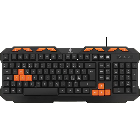 Deltaco Gaming keyboard med anti-ghosting, USB og nordisk layout - sort ...