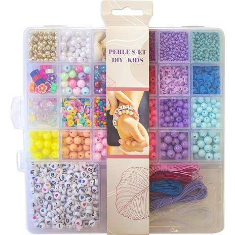 Perleæske farve og perle mix - stor | Køb på Bilka.dk!