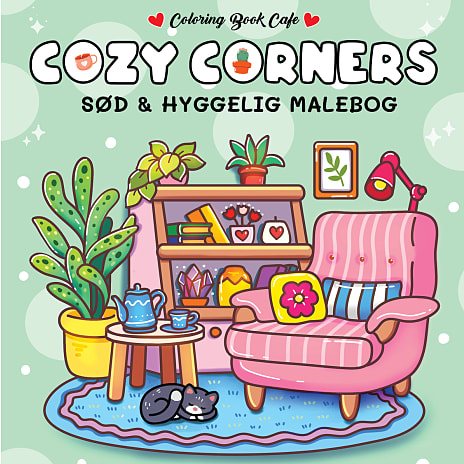 Cozy Corners malebog - Coloring Book Cafe | Køb online på br.dk!
