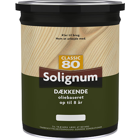 Solignum Classic 80 dækkende træbeskyttelse 5 liter - hvid | Køb på ...
