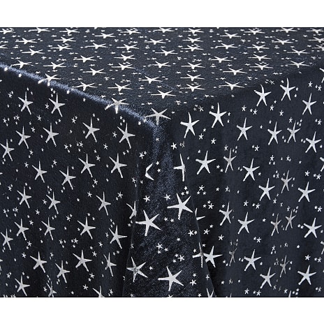 Velour dug - sort m. sølv stjerner | Køb på føtex.dk!