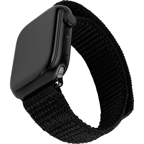 Fixed Nylon Sporty Strap nylonrem til Apple Watch - sort | Køb på føtex.dk!
