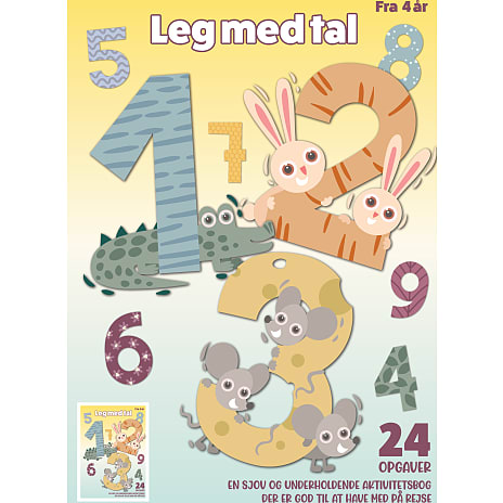 Leg med tal 24 tegninger A4 | Køb online på br.dk!