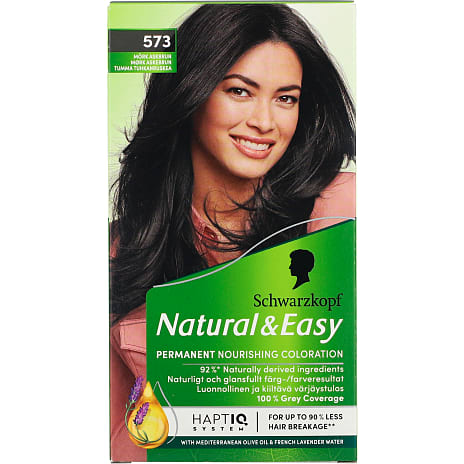 Nourishing Coloration permanent hårfarve 573 Mørk Askebrun m. olier ...