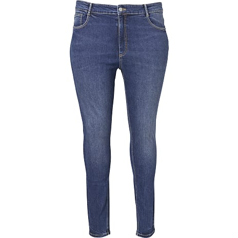 VRS Nina dame jeans str. 52 - blå | Køb på Bilka.dk!