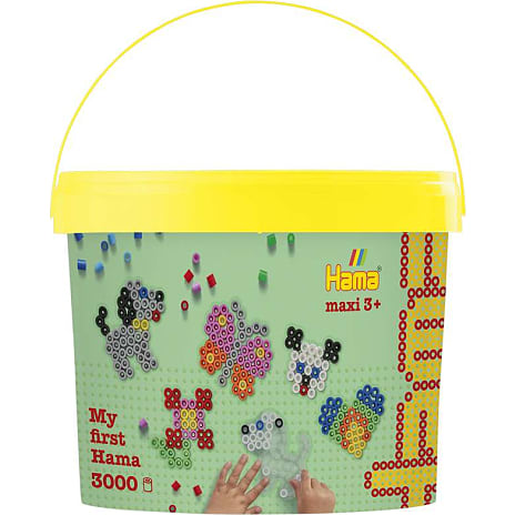 Hama maxi perler 3000 stk - multifarvet | Køb online på br.dk!