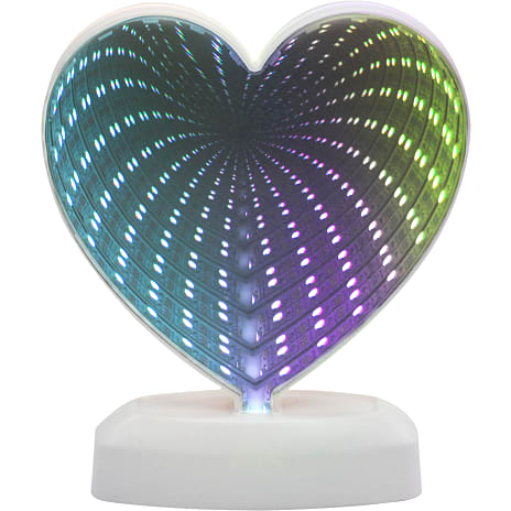 Infinity hjerte bordlampe - multifarvet | Køb på Bilka.dk!