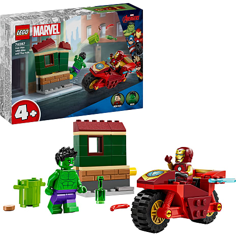 LEGO Marvel Iron Man med motorcykel og Hulk 76287 | Køb på Bilka.dk!