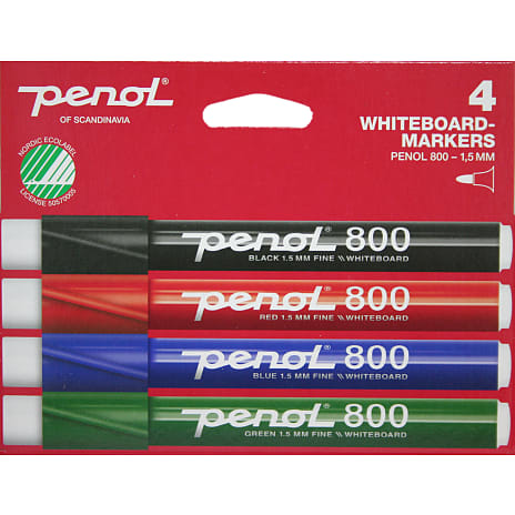 Penol 800 whiteboardmarkere 4-pak | Køb på Bilka.dk!