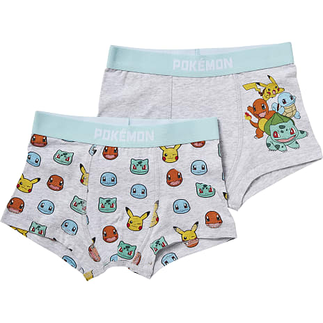 Pokemon 2-pak boxer str. 134/140 - grå | Køb på Bilka.dk!