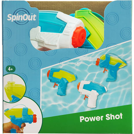 Spinout Power Shot Vandpistol - flere varianter - assorteret | Køb ...