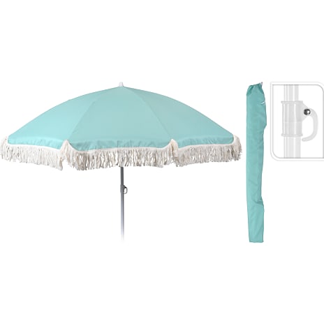 Natal strandparasol - mint grøn | Køb på Bilka.dk!