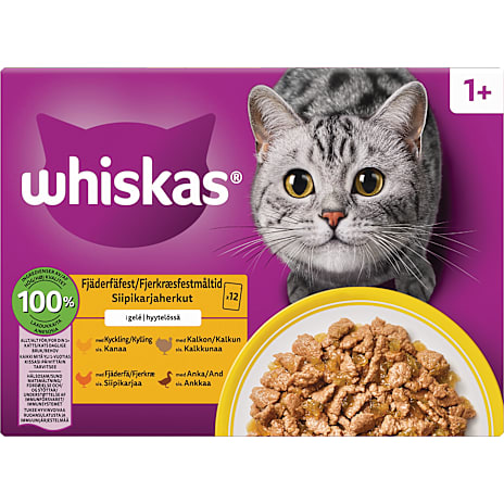 Vådfoder i gelé m. and, kylling, kalkun og fjerkræ | Køb på Bilka.dk!