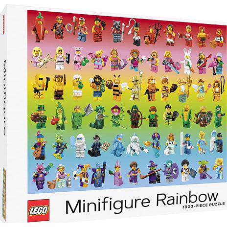LEGO Minifigurer regnbue puslespil - 1000 brikker | Køb online på br.dk!