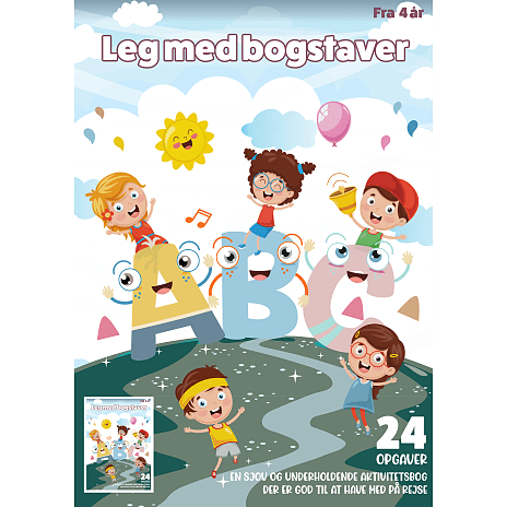 Leg med bogstaver 24 tegninger A4 | Køb online på br.dk!