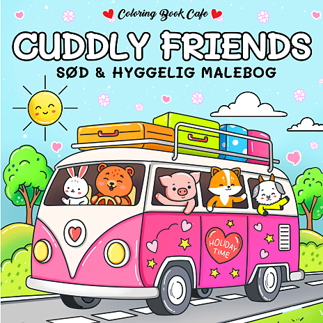 Cuddly Friends malebog - Coloring Book Cafe | Køb online på br.dk!
