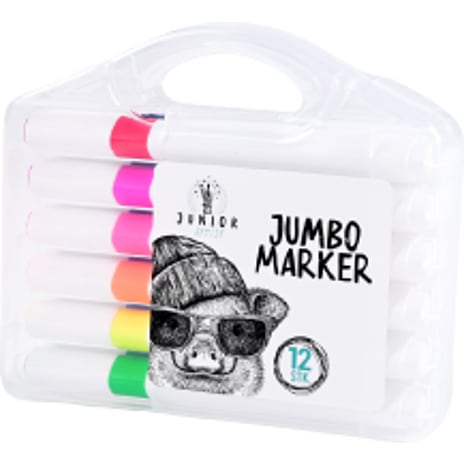 Junior Artist Jumbo Marker 12 stk. | Køb på Bilka.dk!