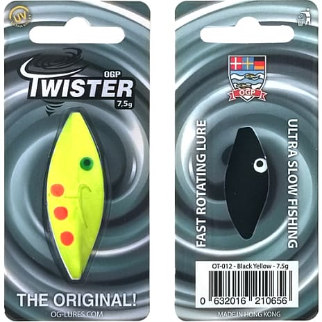 Twister 7.5g - sort gul | Køb på føtex.dk!