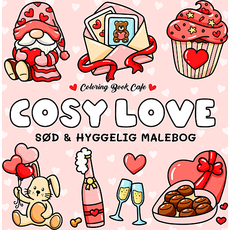 Cozy Love malebog - Coloring Book Cafe | Køb online på br.dk!