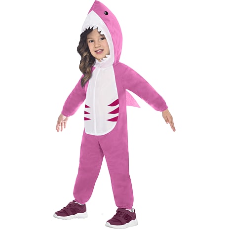 Haj kostume pink - str. 80 cm | Køb online på br.dk!