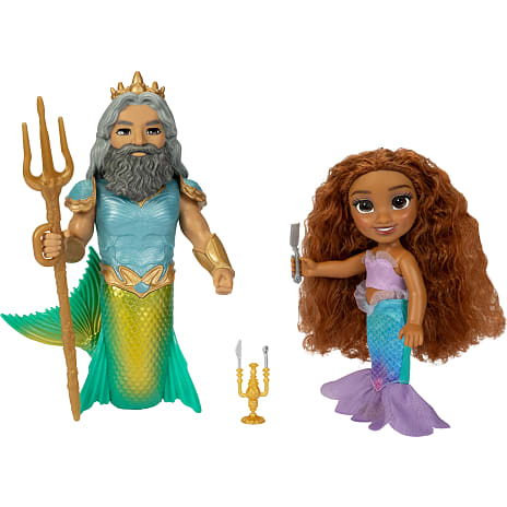 Den Lille Havfrue - Ariel og Triton Dukker 15 cm | Køb online på br.dk!
