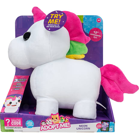 Adopt me Neon enhjørning bamse 30 cm | Køb online på br.dk!