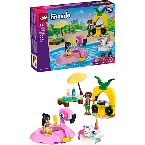 LEGO Friends Poolparty med enhjørning og flamingo 42658 | Køb på Bilka.dk!