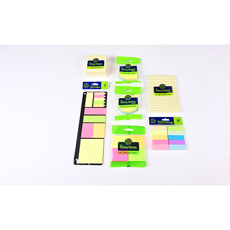 Mega sticky notes - assorteret | Køb online på br.dk!