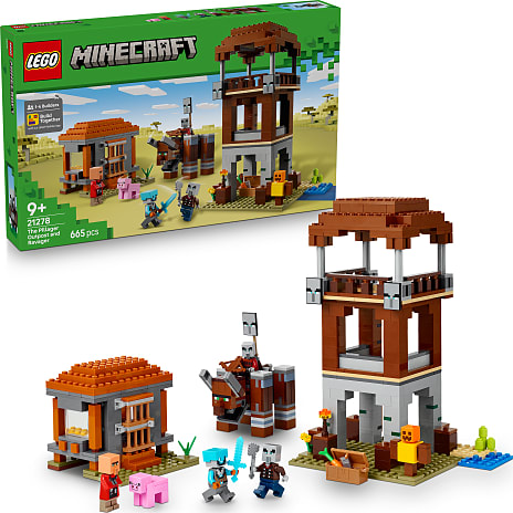 LEGO Minecraft Røverforposten og ravager 21278 | Køb online på br.dk!