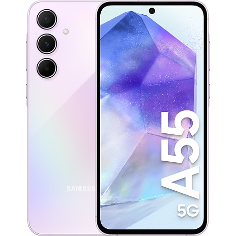 Samsung Galaxy A55 5G 256GB - lys violet | Køb på Bilka.dk!