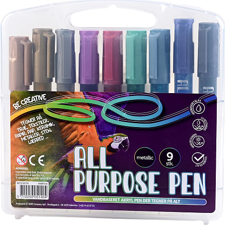 Parrot All Purpose pen metallic 9-pak | Køb på Bilka.dk!