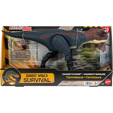 Jurassic World Charge 'N Chomp Carnotaurus dinosaurlegetøj | Køb på ...