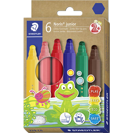 Staedtler Noris Junior tuscher 6-pak | Køb på Bilka.dk!