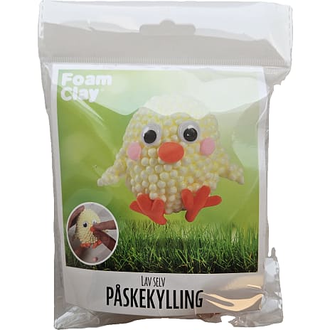 Påske DIY-sæt foam kylling - lys gul | Køb på føtex.dk!