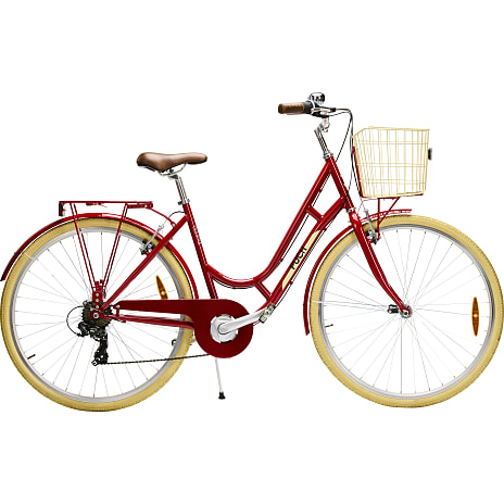 PUCH Old Style damecykel 7 gear 28" 2025 - rød | Køb online på br.dk!