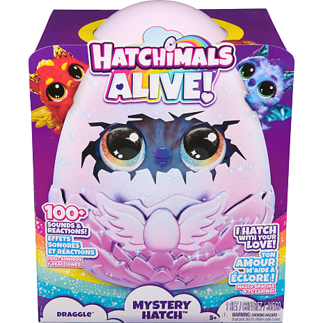 Hatchimals Alive Secret Hatch Draggle - flere varianter - assorteret ...