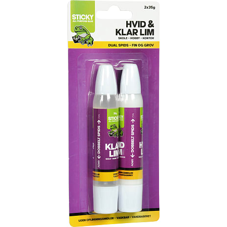 Lim 2 x 35g - double tip | Køb på Bilka.dk!