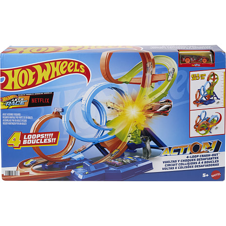 Hot Wheels Action 4-Loop Crash Out banesæt | Køb på Bilka.dk!