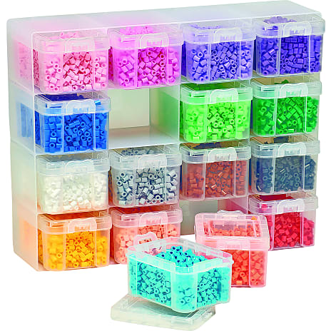 Hama opbevaringsboks med midi perler - 16 rum | Køb online på br.dk!