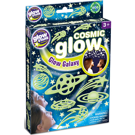 Brainstorm selvlysende klistermærker - galakse-former | Køb online på ...